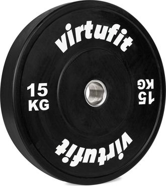 VirtuFit Hi-Temp Bumper Plate - Olympische Gummihantelscheibe - 50 mm - 15 kg