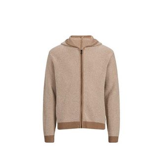 Knowledge Cotton Apparel Cardigan droit zipp&eacute; &agrave; capuche