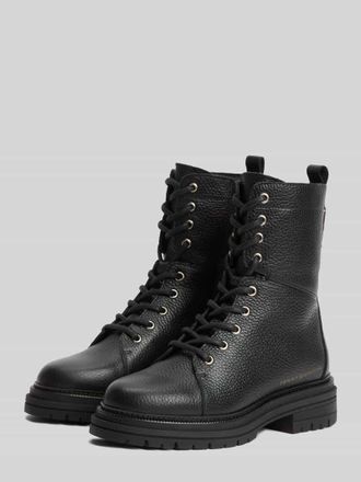 Tommy Hilfiger Schn&uuml;rstiefel aus echtem Rindsleder