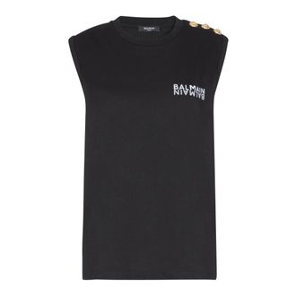 Balmain Paris Tank Top - - Tops - Damen - Schwarzk - XS