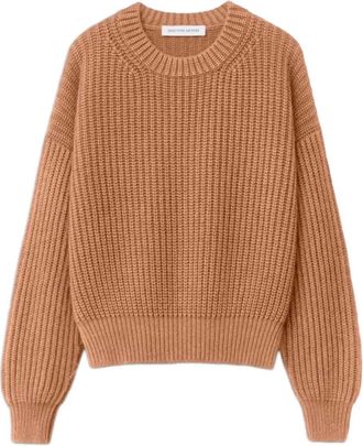 Iris Von Arnim balloon-sleeve knitted sweater - Braun