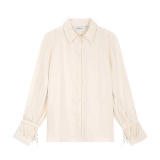 Fab By Fabienne Chapot Perlenbluse - - Blouses & Shirts - Damen - Beige - S