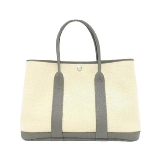 Herm&egrave;s Pre-owned Garden Party 30cm Toile H Negonda Tasche - - Pre-owned - Damen - Beige - ONE SIZE