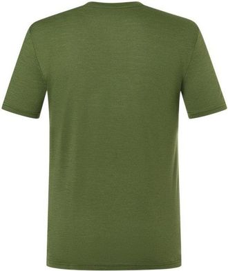 super.natural T-Shirt Wander-/Freizeit Graphic Hiking - Merinowollmix - olivegr&uuml;n Herren