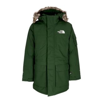 The North Face Wasserdichte lange Jacke mit abnehmbarer Kapuze - - Jackets - Herren - Gr&uuml;n - L