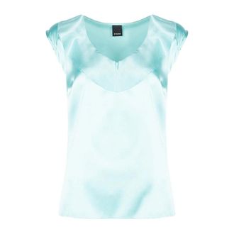 Pinko Pinko, Femme, Blouses et Chemises, Bleu, Taille: 30 FR Top Fascinoso