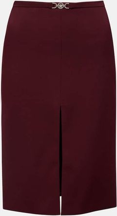 Versace Bleistiftrock Medusa aus Wollgabardine