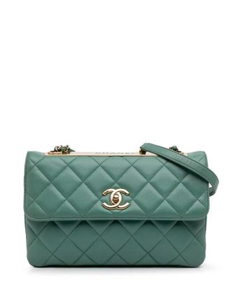 Chanel sac porté épaule matelassé Trendy CC Flap (2014-2015) - Vert