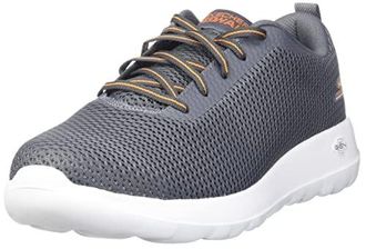 Skechers Baskets Go Walk Max &agrave; Enfiler pour Homme, Anthracite/Orange, 44 EU