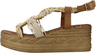 Mtng Elegante Keilsandalen mit Schnallenverschluss - - Shoes - Damen - Beige - 40 EU