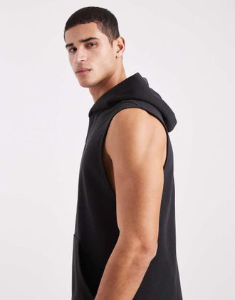 adidas adidas Performance - Power Workout - D&eacute;bardeur &agrave; capuche - Noir