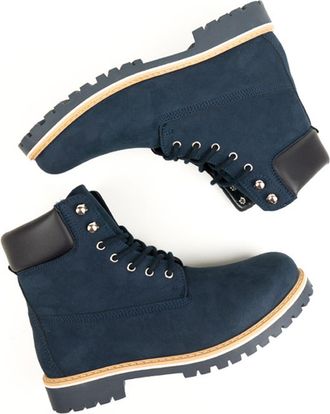 Will&rsquo;s Vegan Store Damen vegan Dock Boots Dunkelblau