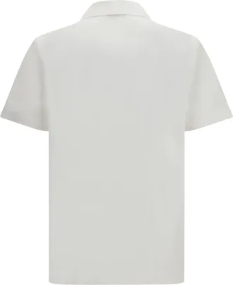 Ferragamo Cotton Piqu&eacute; Polo Shirt - White