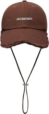 Jacquemus Homme, Accessoires, Brun, Taille: 58 CM Casquette Artichaut en Coton Marron