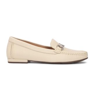 Kazar Leder-Mokassins mit Metallklemme.Dieses Produkt f&auml;llt gro&szlig; aus. - - Shoes - Damen - Beige - 36 EU