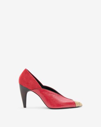 Isabel Marant Escarpins Luza - Femme - Rouge Scarlet / Sahara - Taille37 - Isabel Marant