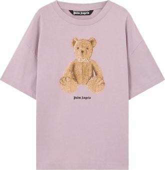 Palm Angels Homme, Tops, Violet, Taille: XL Pmaa109S26Jer00A3660 T-shirt