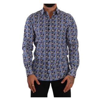 Dolce & Gabbana Casual Herrenhemd - Multicolor Design - - Shirts - Herren - Mehrfarbig - S