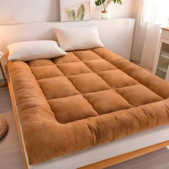 Generic Futon-Matratze, hautfreundlich und bequem, Faltbare Schlafmatratze, aus dichtem Pl&uuml;schstoff im Kaschmir-Look, sehr gut geeignet f&uuml;r G&auml;stezimmer, Schla