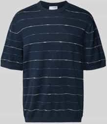 Selected Regular Fit Strickshirt aus Baumwoll-Leinen-Mix Modell BERG SUN