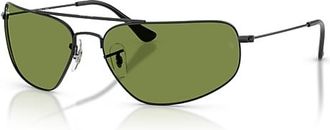 Ray-Ban Rb3780 Sonnenbrillen Schwarz Fassung Gr&uuml;n Glas 63-16