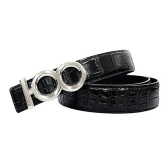 Generic Ceinture en cuir de vachette pour homme avec boucle en cuivre - Ceinture en jean pour jeunes hommes et femmes, Argenté., 120 cm