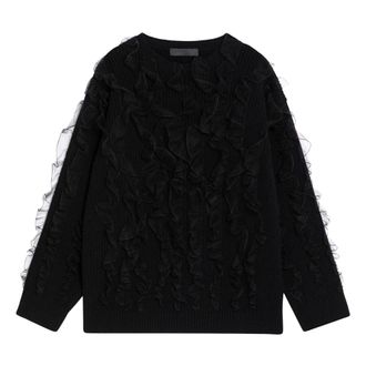 Valentino Garavani Rundhals-Strickware - - Knitwear - Damen - Schwarzk - M