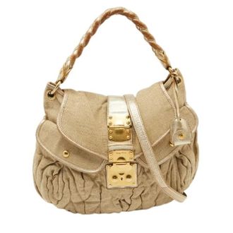 Miu Miu Pre-owned Coffer Satchel - Femme - Pre-owned - Beige - Taille: ONE Size