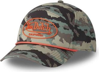 Von Dutch Casquette 6 Panneaux Adulte Logo Rubber Print Cord TU