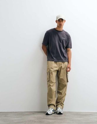 Hollister Holister pantalon cargo baggy avec poches couleur sable-Neutre