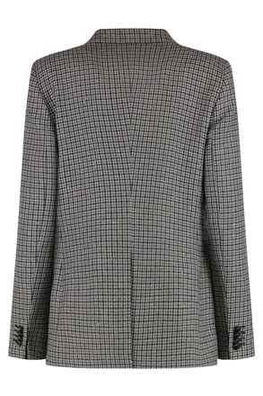 Tagliatore Womens Double-Breasted Wool Jacket Grey Blazers