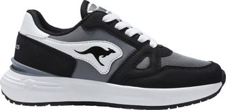 Kangaroos Unisex K-Sneak Jay Sneaker, Jet Black/Steel Grey, 35 EU