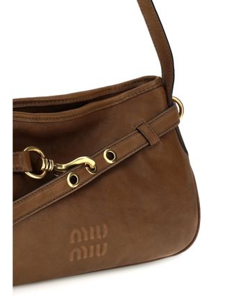 Miu Miu Womens Shoulder Bag Rovere Lambskin Leather