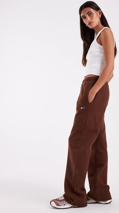 Nike Studio Fleece mittelgewichtige Oversize-Jogger in Braun