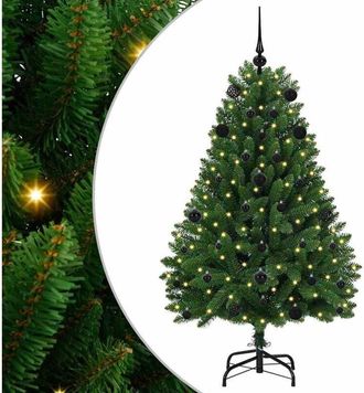 vidaXL K&uuml;nstlicher Weihnachtsbaum Gr&uuml;n 150 cm PVC und Metall vidaXL