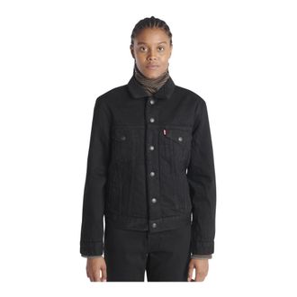 Levi's Femme, Vestes, Noir, Taille: 36 FR Veste Trucker Sherpa
