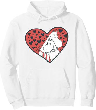 Moomin Mumin Moominmamma & Moomintroll Love Heart Pullover Hoodie
