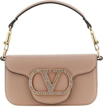 Valentino Garavani VLogo Chain Umh&auml;ngetasche - - Bags - Damen - Beige - ONE SIZE