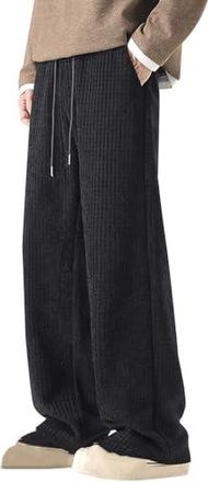 Generic Pantalon de surv&ecirc;tement grand et grand pour homme, coupe d&eacute;contract&eacute;e pour le salon, usage quotidien, cordon de serrage, taille &eacute;lastique, pantalon ch