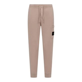 Stone Island Homme, Pantalons, Beige, Taille: XL Bas de surv&ecirc;tement en molleton de coton