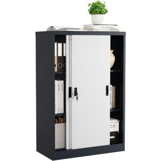 VCM Stahlschrank abschlie&szlig;bar Malivo 3fach