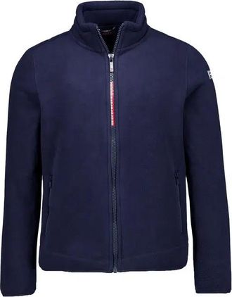 N.Z.A. Herren Fleecejacke blau Teddyfell unifarben