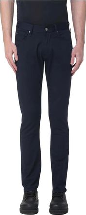 Emporio Armani Homme, Pantalons, Bleu, Taille: W33 Pantalon Coupe Slim
