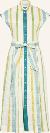 Sara Roka Sara Roka Hemdblusenkleid Edrina Mit Leinen weiss