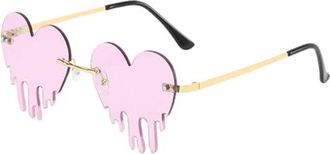 Supvox Lunettes de Soleil Forme Goutte DEau sans Monture Violet 1 Pi&egrave;ce Protection UV L&eacute;g&egrave;res et Confortables pour Plage et Activit&eacute;s Ext&eacute;rieures