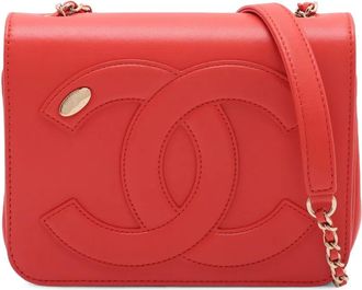 Chanel 2019 Lambskin CC Mania Flap crossbody bag - Rot