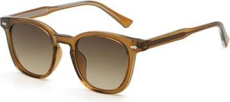 Generic UV400 Grand Cadre Femmes Rue Photographie Lunettes De Soleil Hommes Sports De Plein Air Vacances Lunettes De Soleil Polaris&eacute;es(Brown)