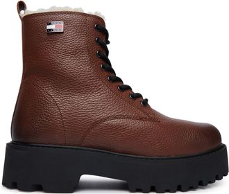 Tommy Jeans Schn&uuml;rschuhe Tommy Jeans Tjw Platform Boots Wl EN0EN03159 Braun