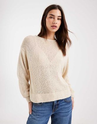Levi's Laetitia - Boucl&eacute;-Pullover in Cremewei&szlig;