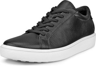 Ecco Damen Low Sneaker Soft 60 Schwarz Glattleder 40